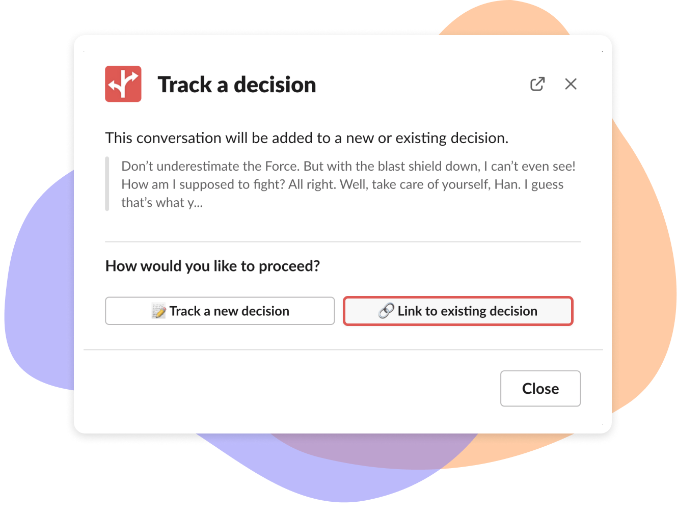 Decision Tracker for Slack